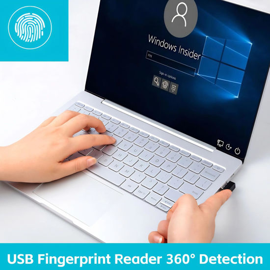 GetUSCart- USB Fingerprint Reader, 360° Detection Mini Fingerprint ...
