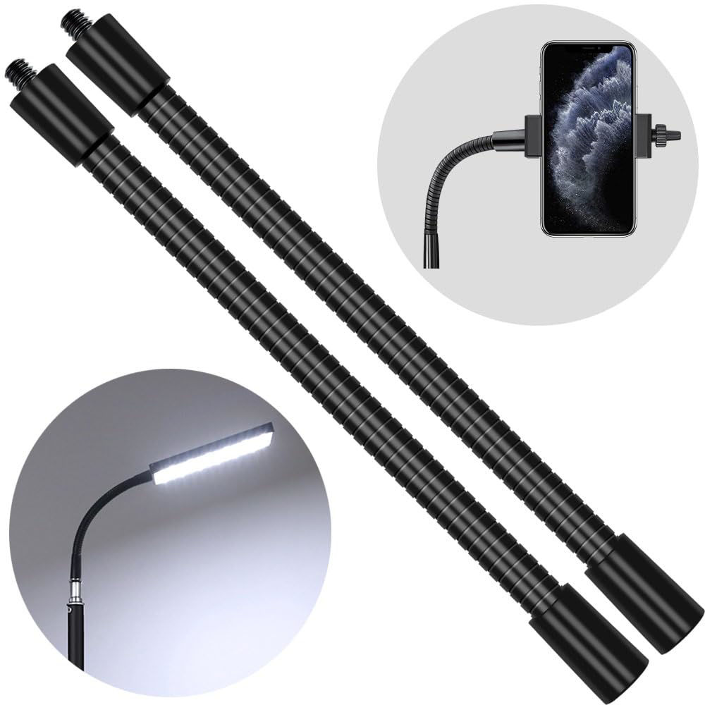GetUSCart- Pixel Gooseneck 6 inch 1/4” Threaded Male Female for Webcam ...
