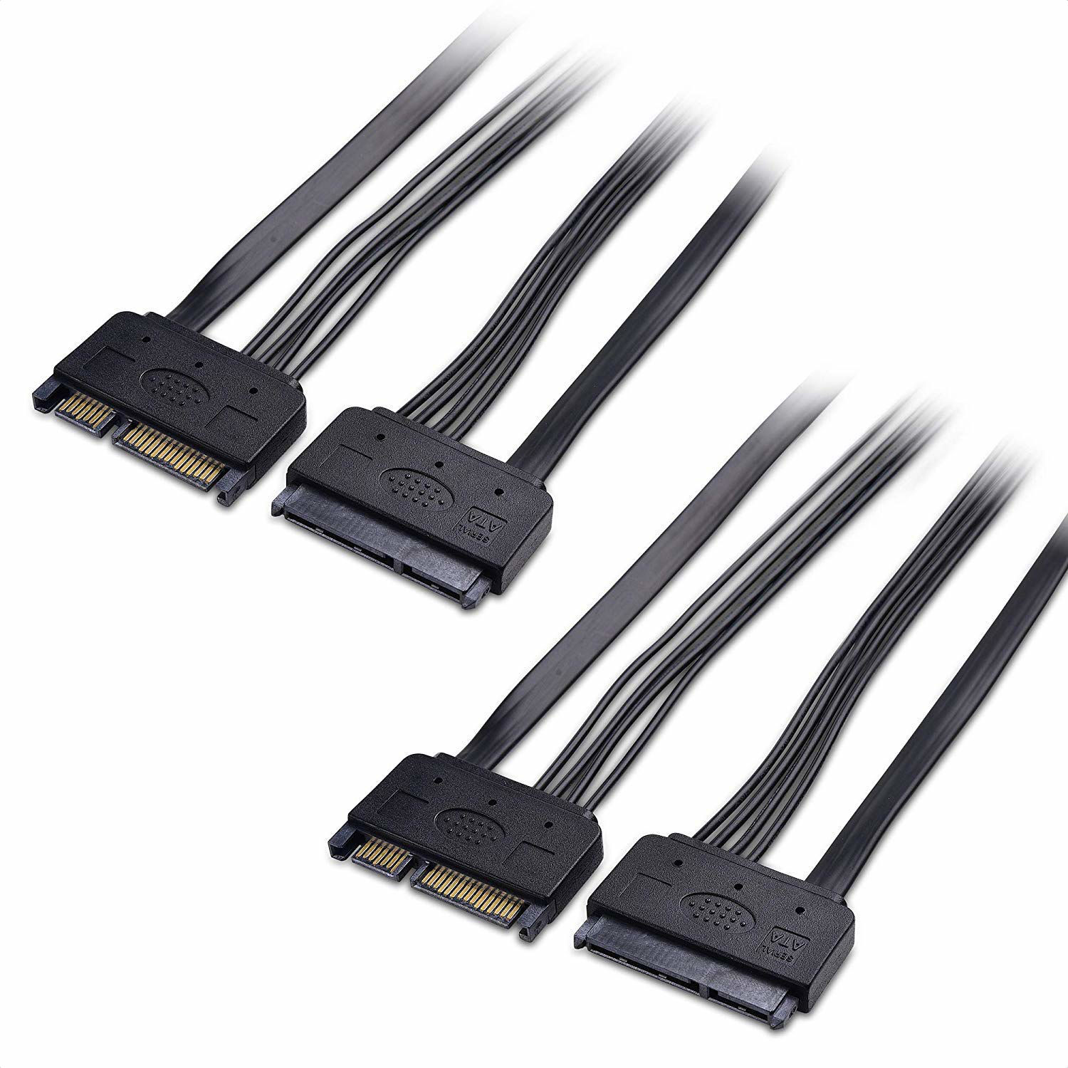 GetUSCart- Cable Matters 2-Pack 22-Pin Power and Data SATA Extension ...