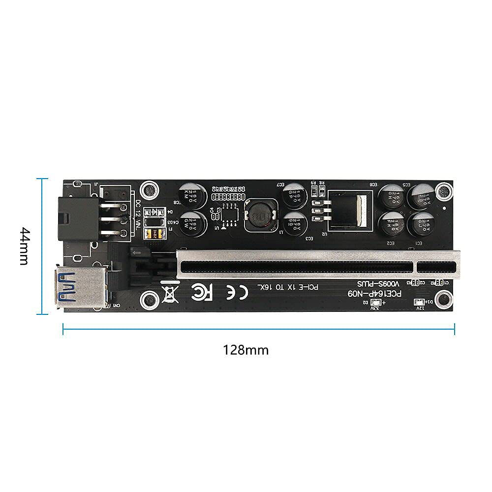 GetUSCart- New Version 009S Plus PCIE Riser 1x to 16x Graphic Extension ...