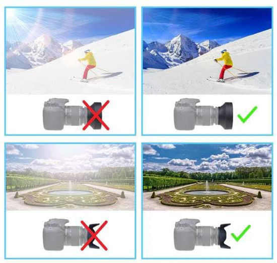 GetUSCart- Lens Hood (Rubber Collapsible Design) for The COOLPIX P900/P950