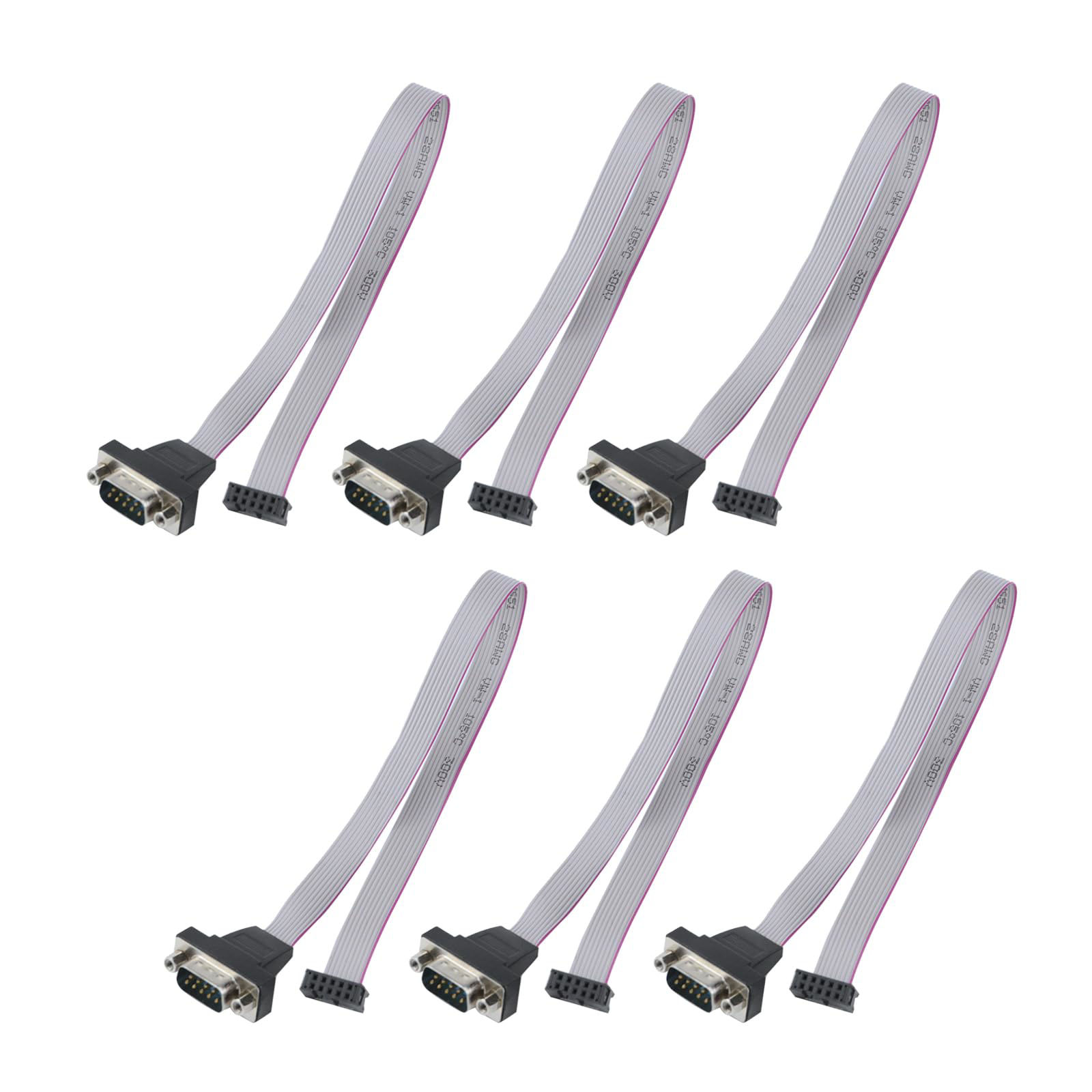 GetUSCart- Antrader 12 Inch (30cm) DB9 Serial Male Port Bracket to 10 ...