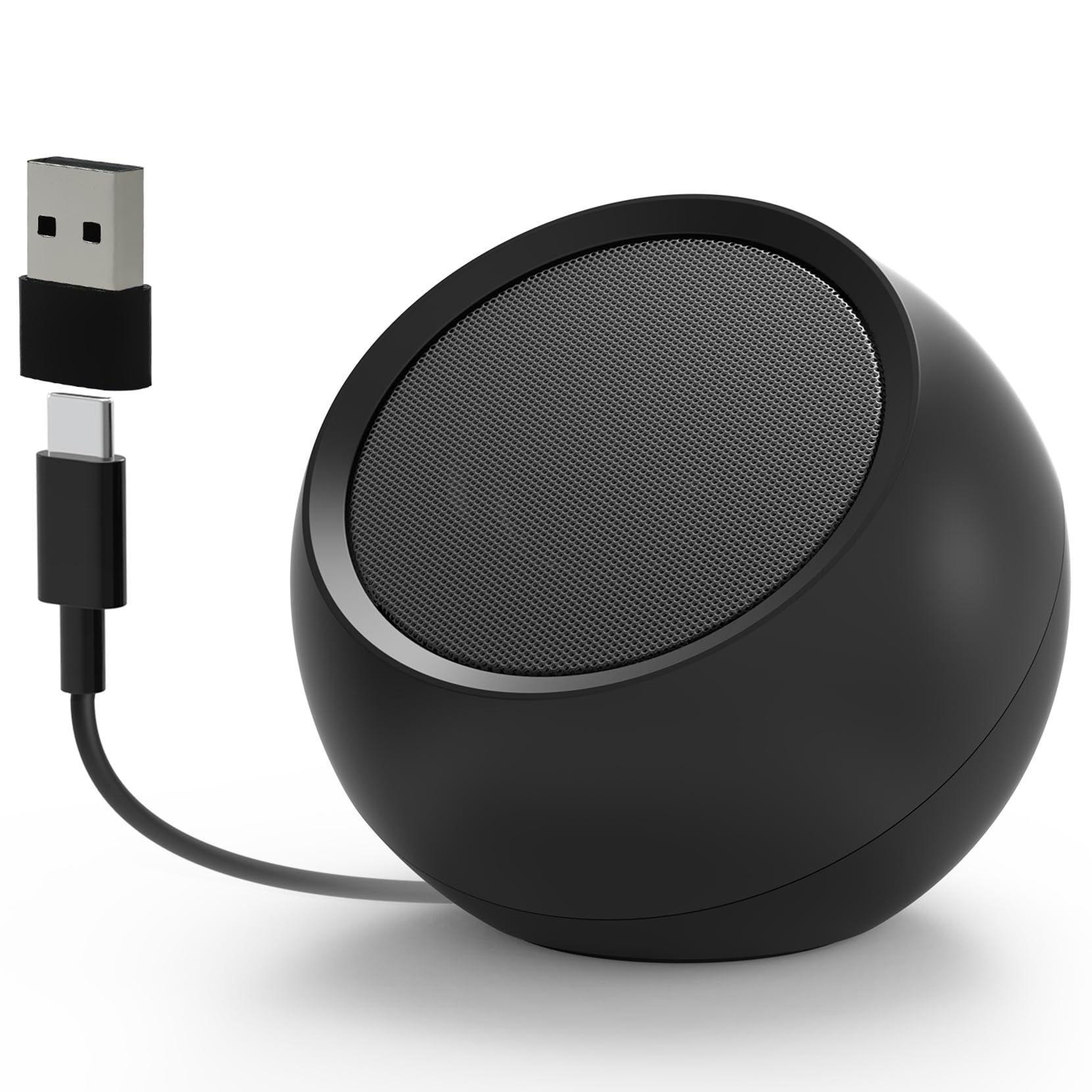 GetUSCart- USB C Computer Speakers for Desktop PC | Small Plug-N-Play ...