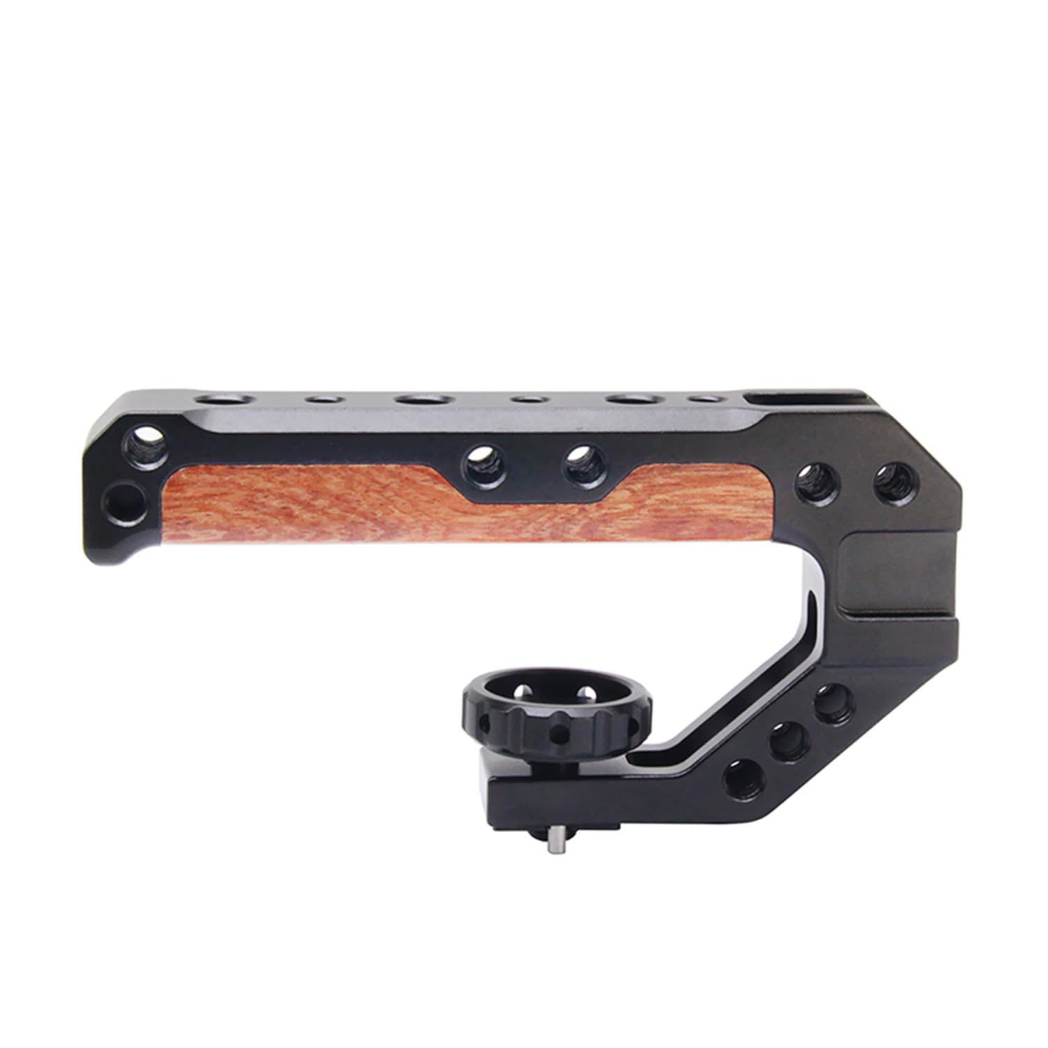 GetUSCart- Wooden Camera Top Handle with 3 Cold Shoes to Mount DSLR ...