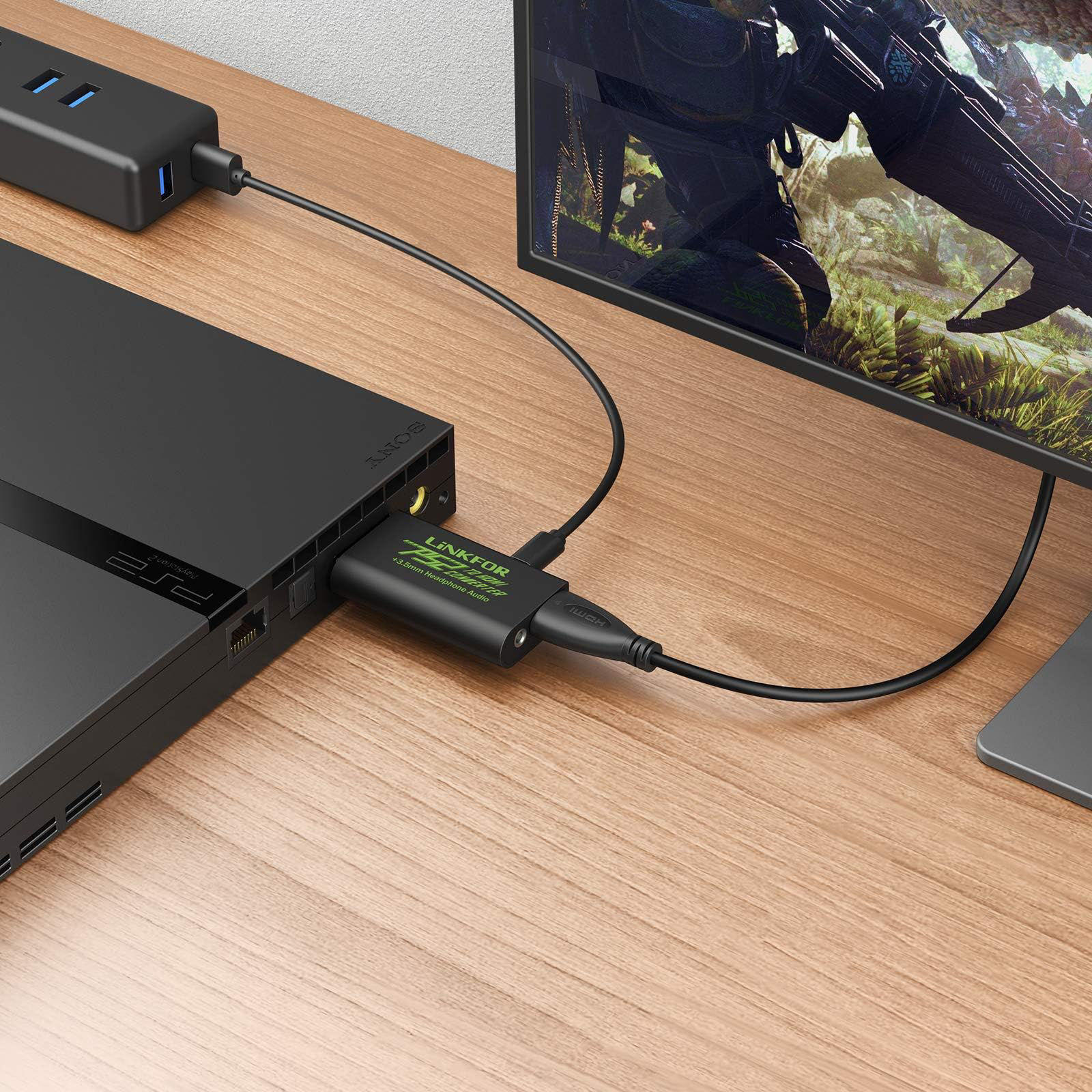 GetUSCart- LiNKFOR PS2 to HDMI Converter for Sony PlayStation 2 PS2 to ...