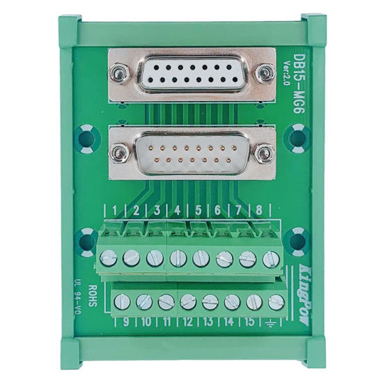 GetUSCart- Jienk DB15 Male/Female D-SUB Din Rail Mount Interface Module ...