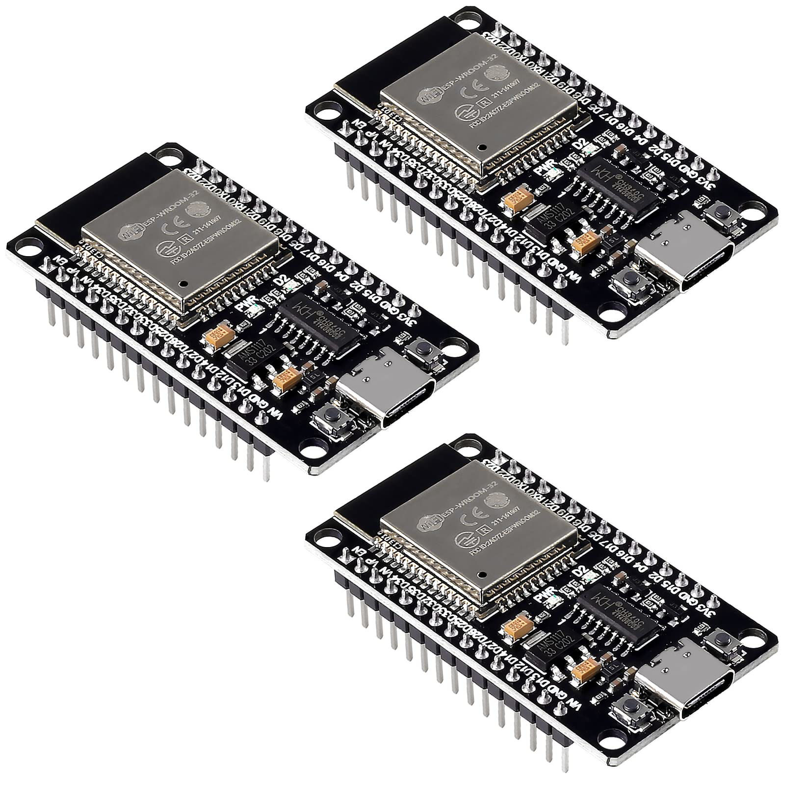 Getuscart 3pcs Esp32 Type C Development Board Esp32s Type C Usb Wifi Bluetooth Esp Wroom 32