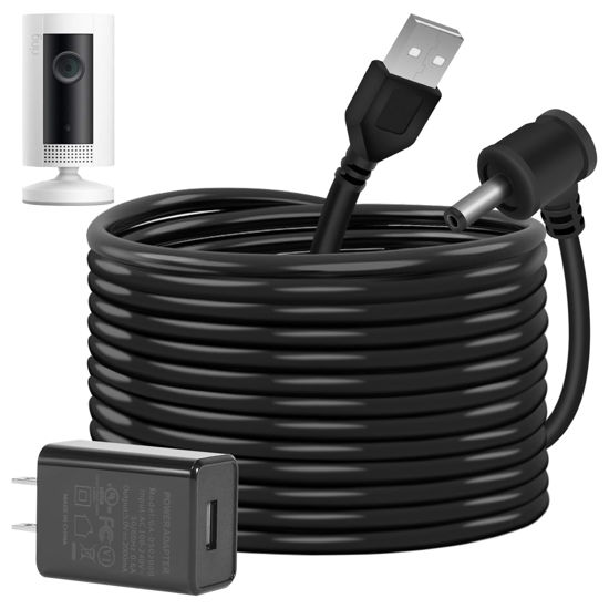 GetUSCart- Charge Cords 30ft for Ring Weatherproof Indoor Outdoor ...