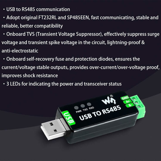 GetUSCart- USB to RS485 Converter Industrial Adapter Original FT232RL ...