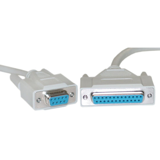 GetUSCart- CableWholesale Null Modem Cable, DB9 Female to DB25 Female ...