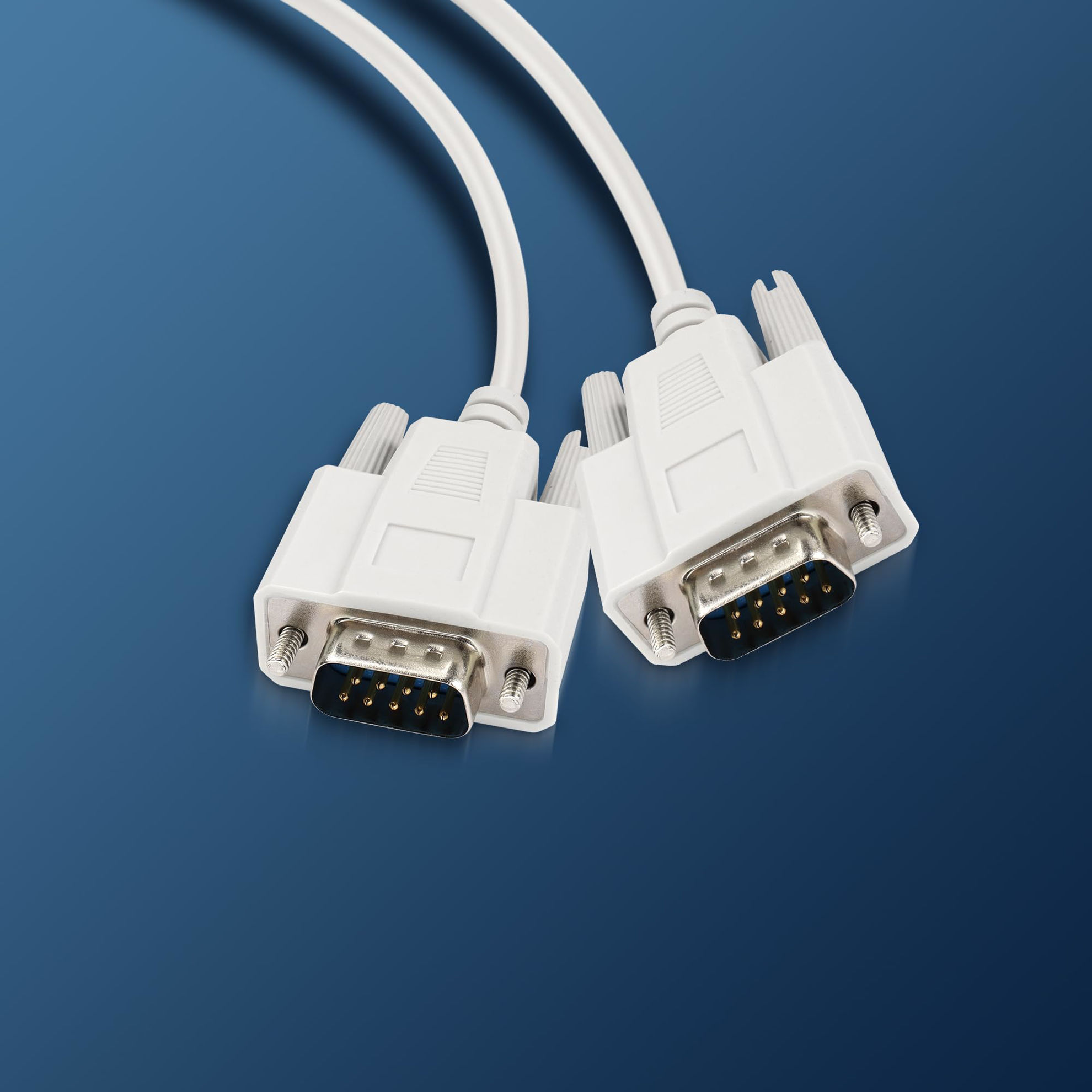 GetUSCart- PNGKNYOCN DB9 Y Splitter Cable DB9 9 Pin 1 Male to 2 Male ...