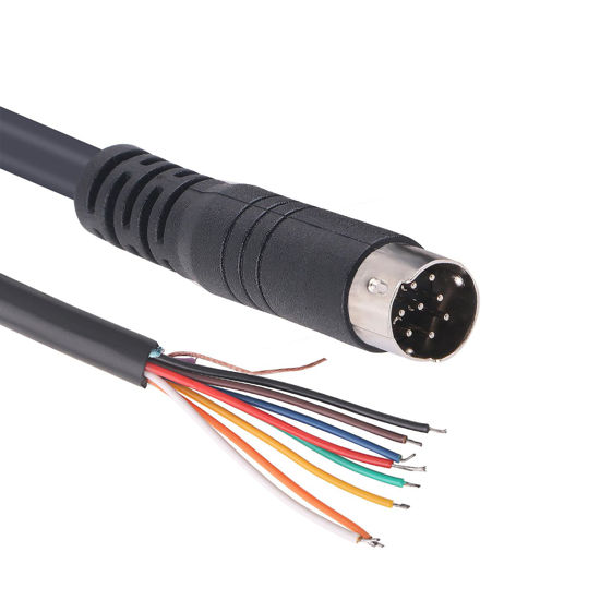 GetUSCart- Mendouconert Mini DIN 8 pin Male MD8 to Wire End Connecter ...