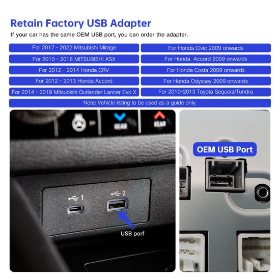 GetUSCart- ViaBecs Android Car Stereo Radio USB Cable Adapter for Honda ...