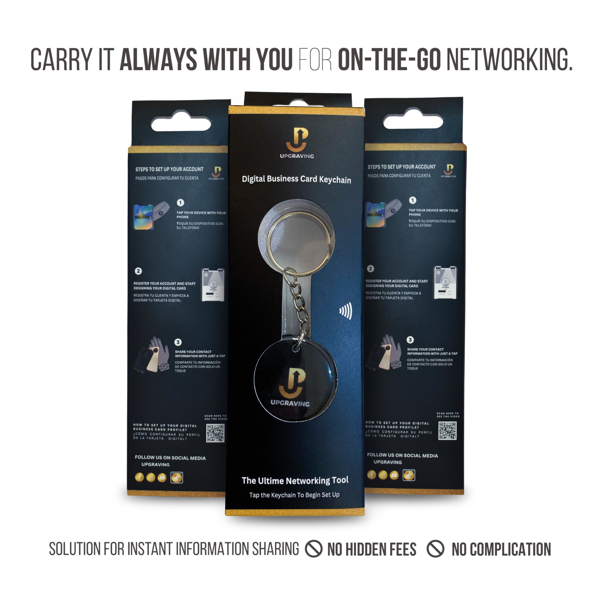 GetUSCart- Smart Keychain Digital Business Card - Intelligent Tap to ...