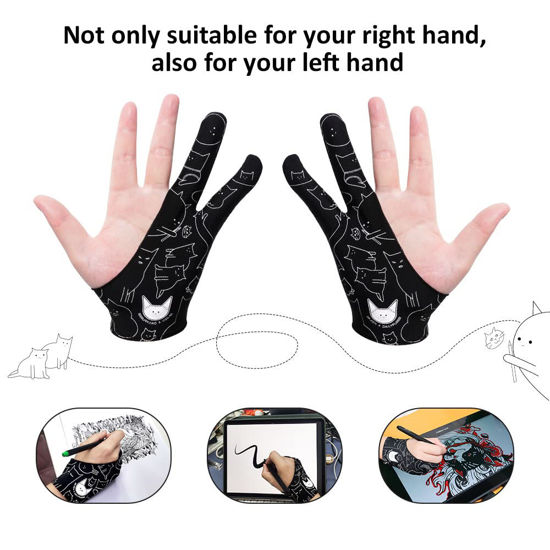 GetUSCart- XPPen Digital Drawing Glove Two-Finger Artist Glove for ...