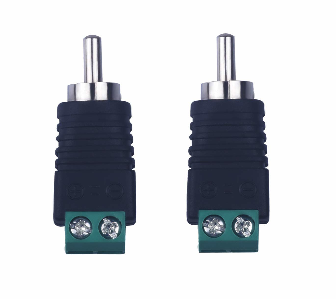 GetUSCart- Iskueal RCA Plugs for Speaker Wire, RCA to AV Screw Terminal Connector, Phono RCA ...