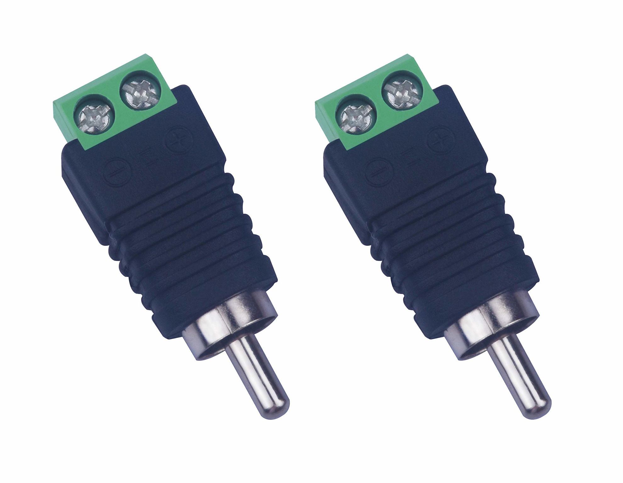 GetUSCart- Iskueal RCA Plugs for Speaker Wire, RCA to AV Screw Terminal Connector, Phono RCA ...