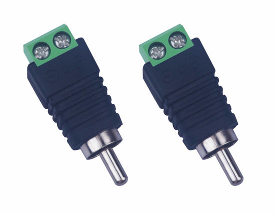 GetUSCart- Iskueal RCA Plugs for Speaker Wire, RCA to AV Screw Terminal ...