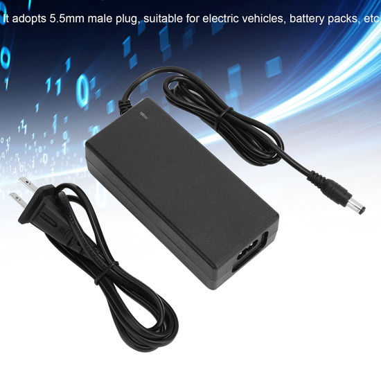 GetUSCart- Lithium Battery Charger, 5.5mm Male Plug, 42V 2A Power ...