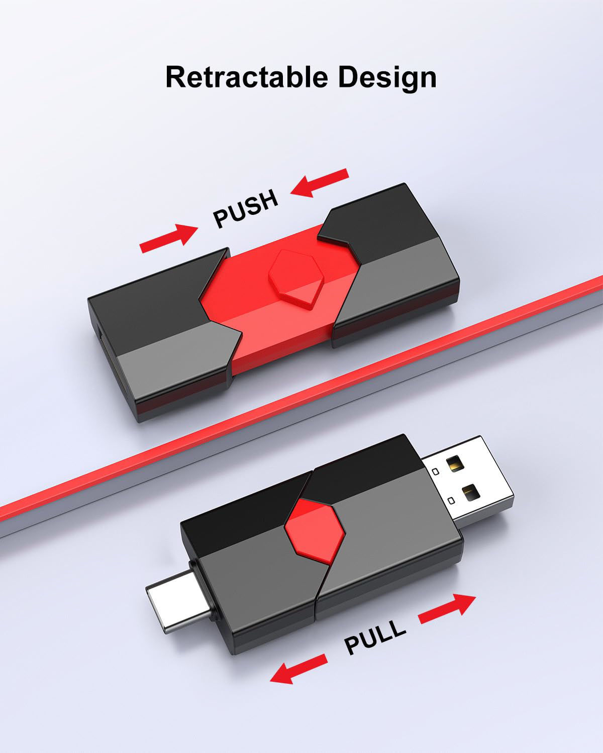 GetUSCart- Aiibe 128GB USB C Flash Drive Dual Drive Type C + USB A ...