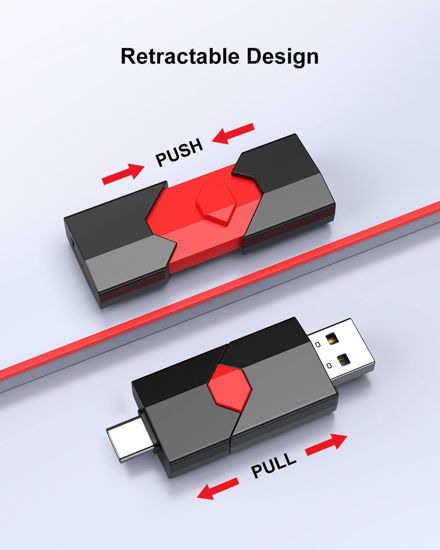GetUSCart- Aiibe 128GB USB C Flash Drive Dual Drive Type C + USB A ...