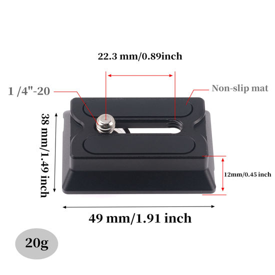 GetUSCart- FocusFoto Upper Quick Release Baseplate QR Plate for DJI ...