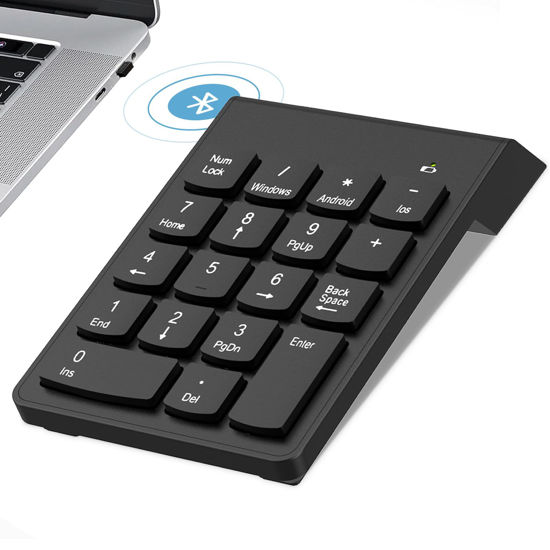 GetUSCart- Bluetooth Number Pad Wireless Numeric Keypad 10 Key Numpad ...