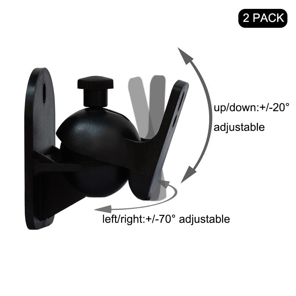 GetUSCart- Bealuffe Speaker Wall Mount Brackets, Universal Mount for ...