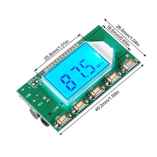 GetUSCart- XIITIA 2pcs DC 3V-5V FM Transmitter Module Stereo FM ...