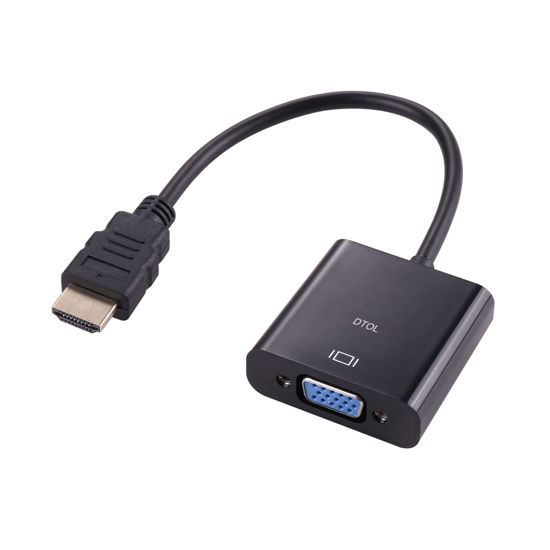 GetUSCart- DTOL HDMI to VGA, Gold-Plated HDMI to VGA Adapter (Male to ...