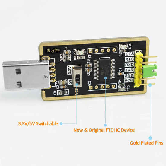GetUSCart- USB to TTL Adapter, USB to Serial Converter for Development ...