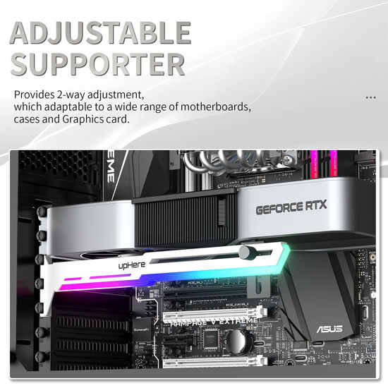 GetUSCart- upHere 5V Addressable RGB White Graphics Card GPU Brace ...
