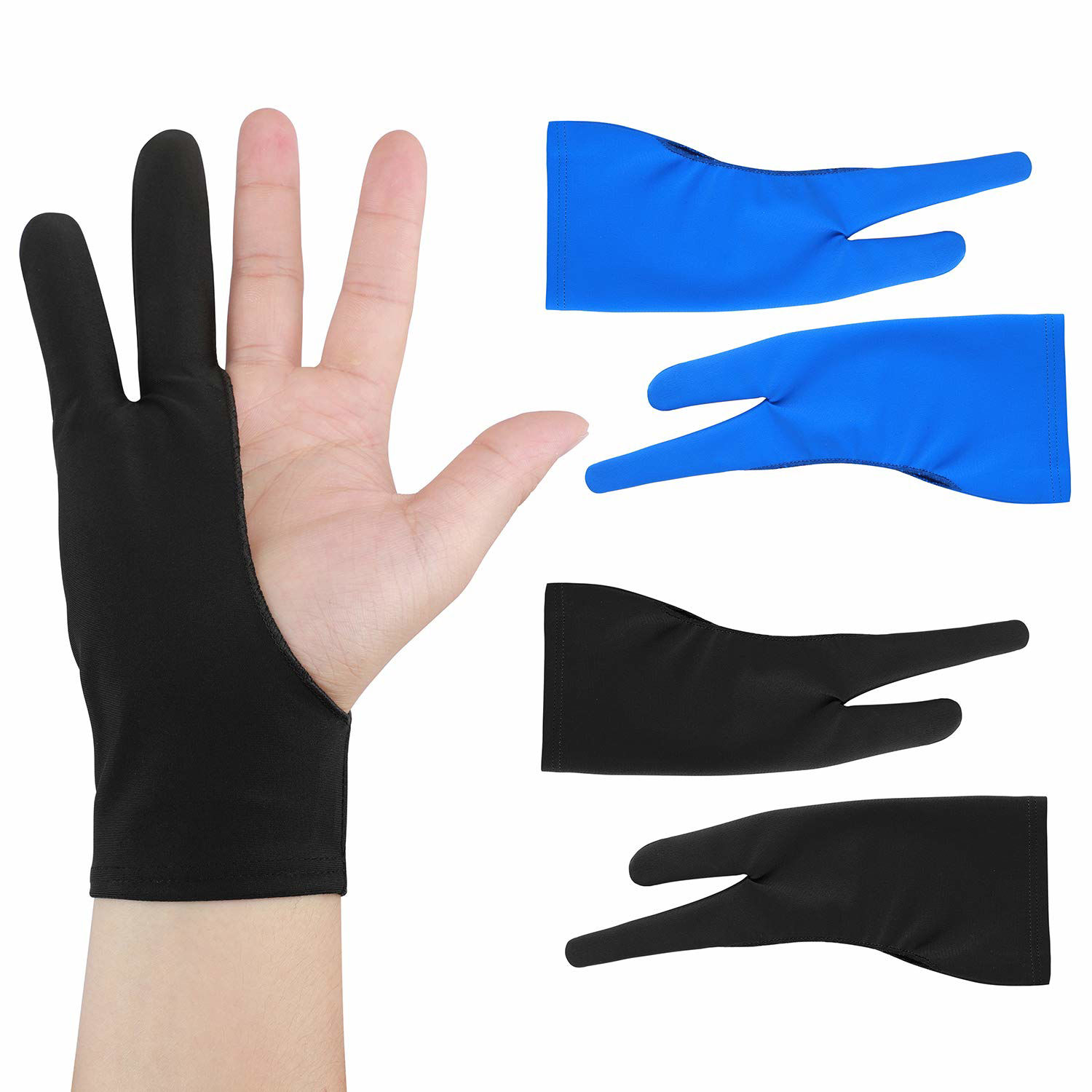 GetUSCart- Artist Drawing Tablet Gloves Two Finger Graphics Painting ...