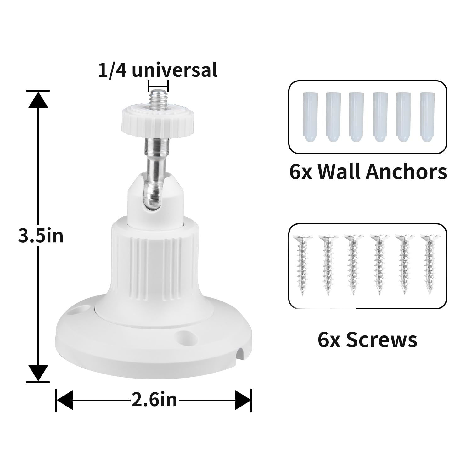 GetUSCart- 2pack Wall Mount for SimpliSafe Outdoor Security Camera, 360 ...