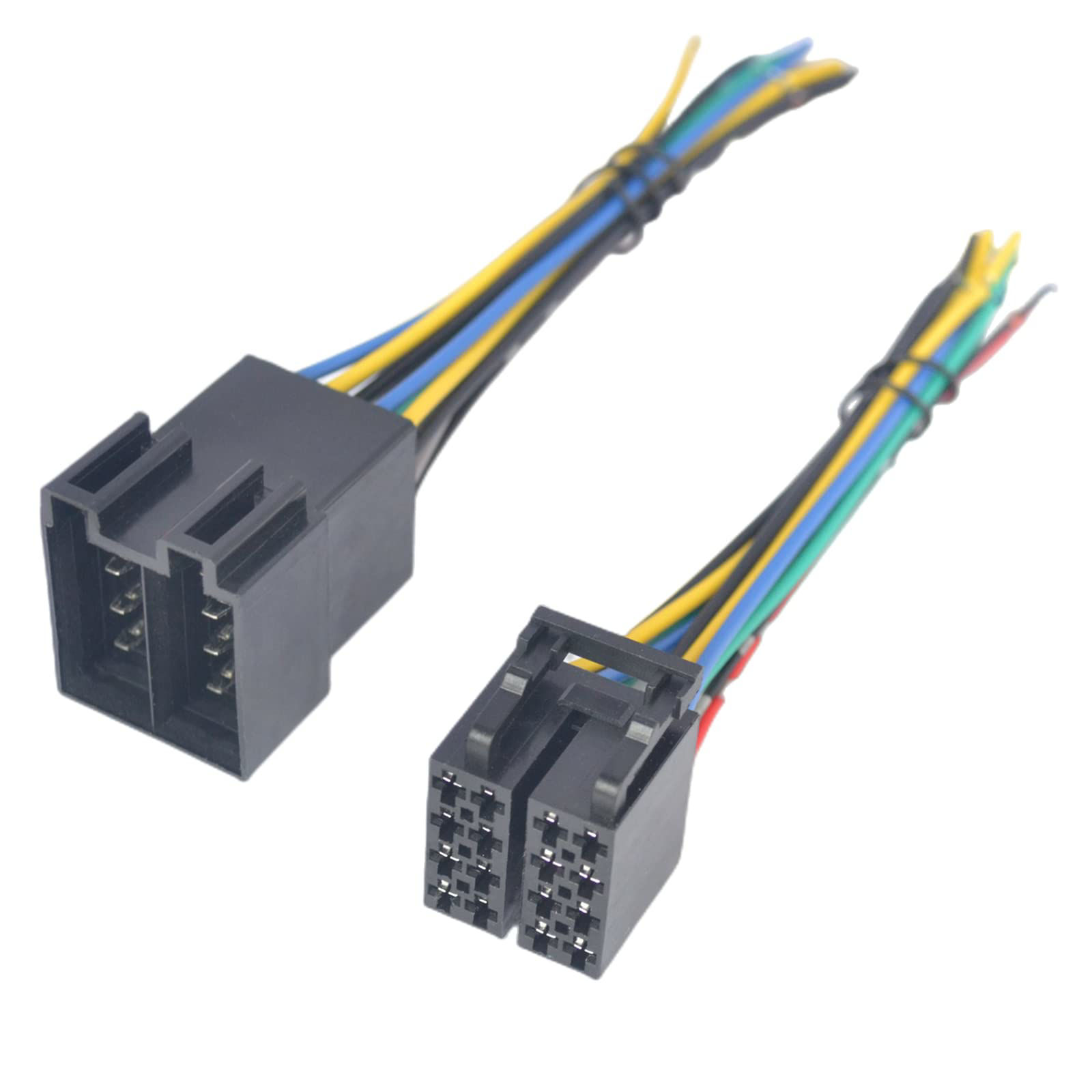 GetUSCart- 16 Pin Male Female Radio ISO Wire Harness Adapter for ...