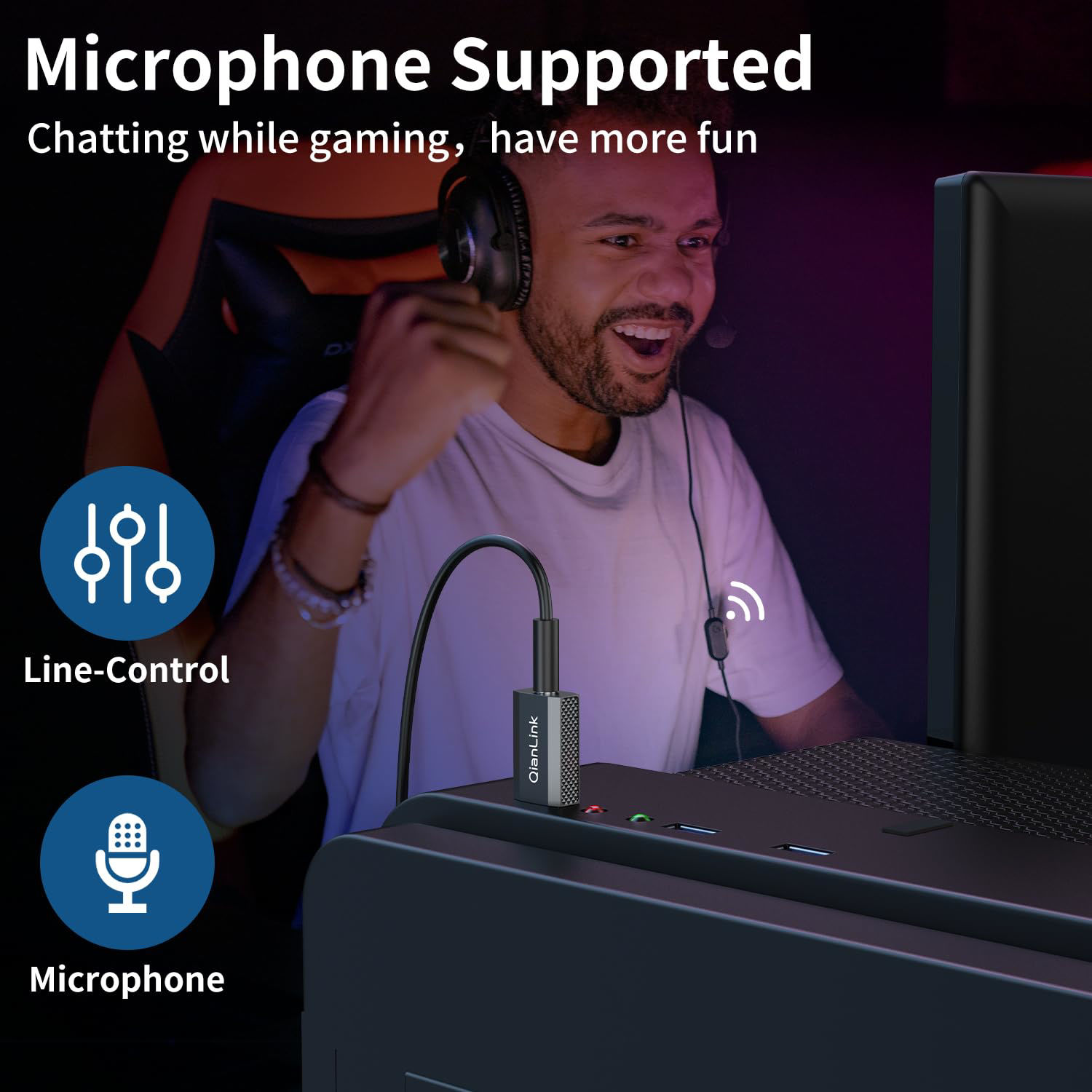 GetUSCart- USB to 3.5mm Jack Audio Adapter (2-Pack), USB to Audio Jack ...