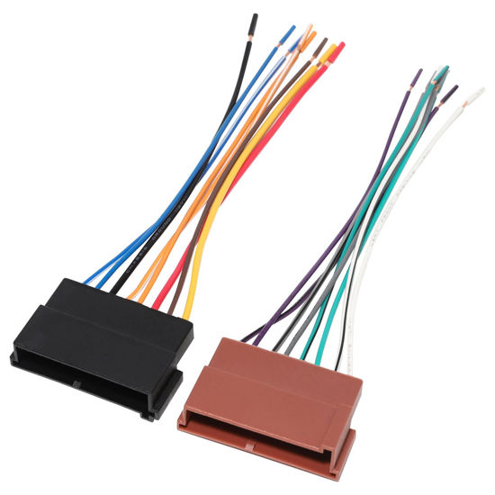 GetUSCart RED WOLF Radio Wiring Harness Connector Adapter Compatible with Ford F150 1986 1998 1995 2001 Expedition 1986 1997 Ranger Lincoln Mercury 1986 1994 Aftermarket Stereo Installation