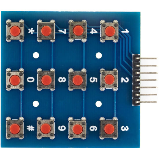 GetUSCart- naughtystarts 3x4 Push Buttons Matrix Keyboard 7 Pin 12 Keypad Switch Board for ...