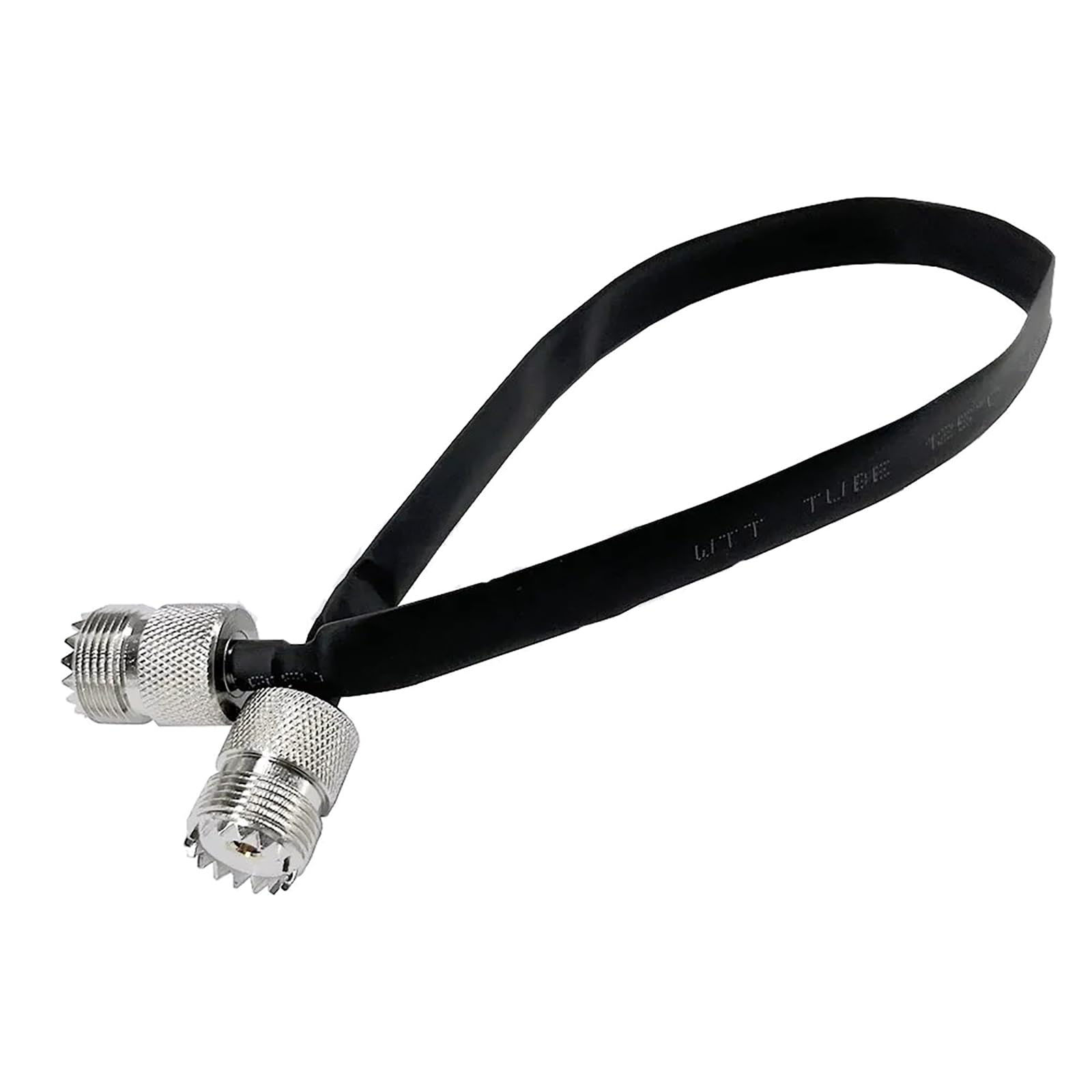 GetUSCart- NATEFEMIN UHF Female to UHF Female Flat Coaxial Jumper Cable ...