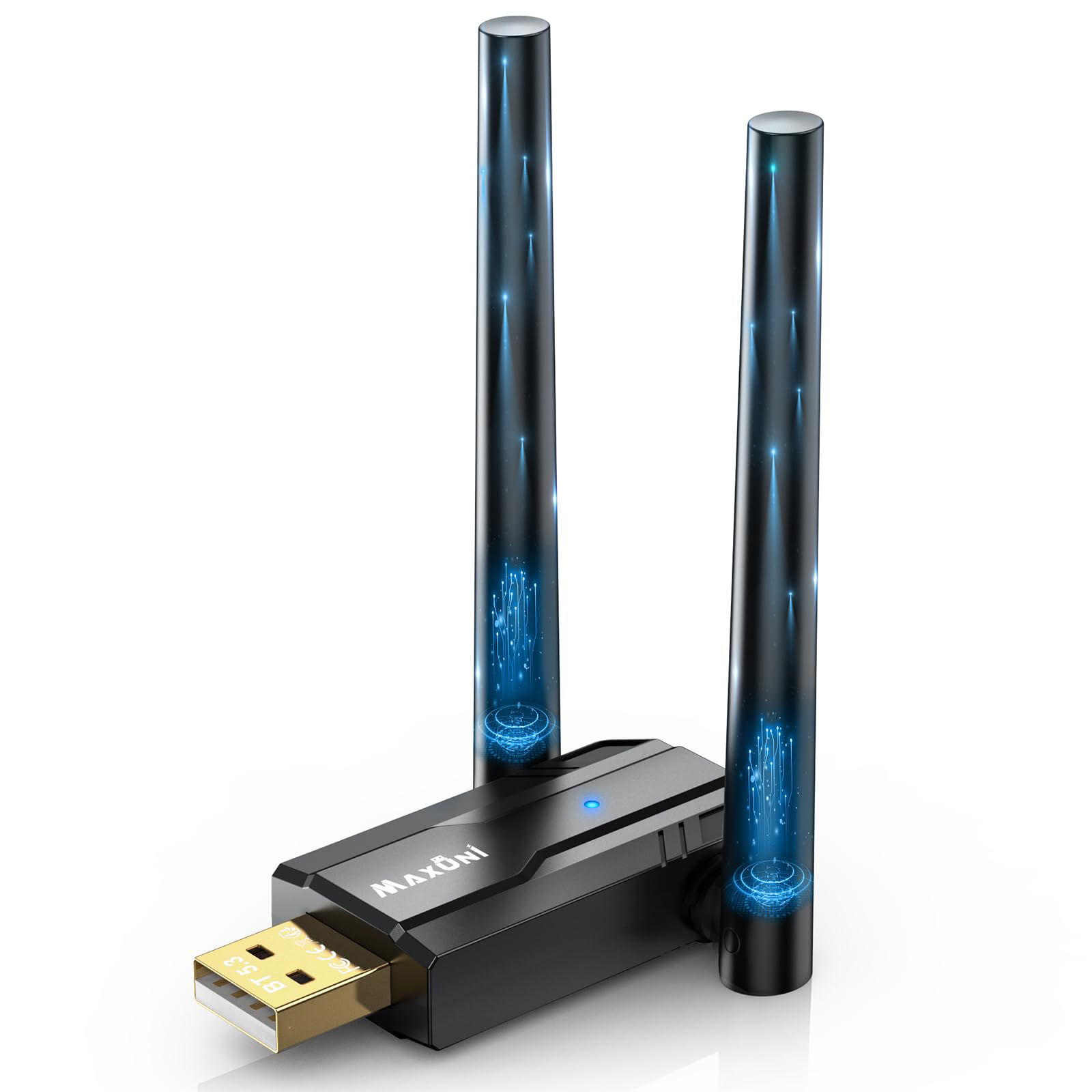 GetUSCart- Maxuni Bluetooth Adapter for PC 5.3, USB Bluetooth Dongle 5. ...