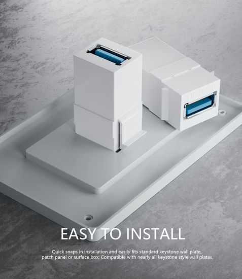 GetUSCart- BERLAT USB 3.0 Keystone Jack Insert, USB Keystone Jack,USB ...