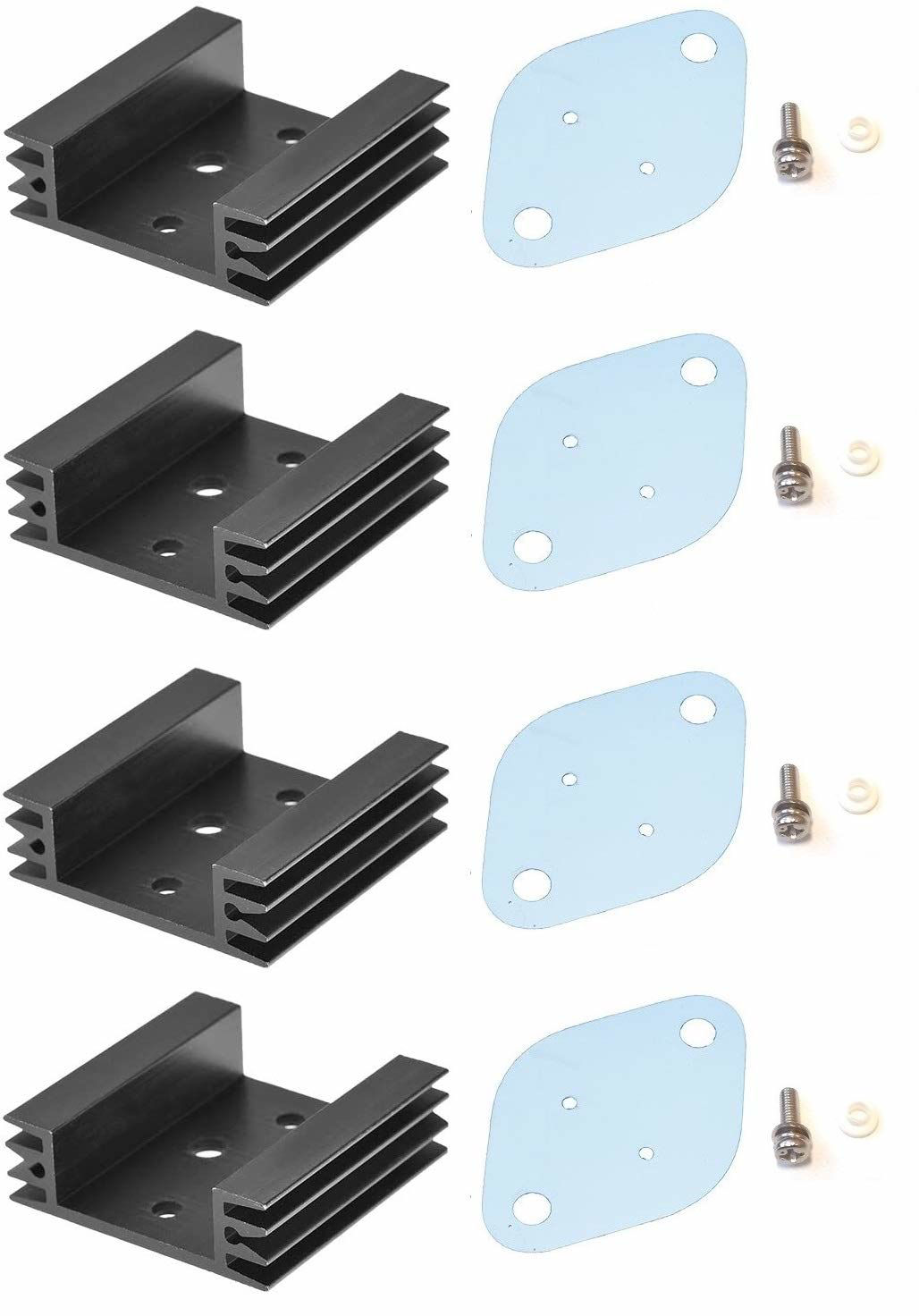GetUSCart- Easycargo 4 Packs to-3 Heatsink Insulator/Mounting kit ...