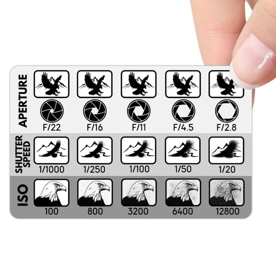 GetUSCart- Batbaileys Productions Photographer's Cheat Card (Aperture, Shutter Speed and ISO ...
