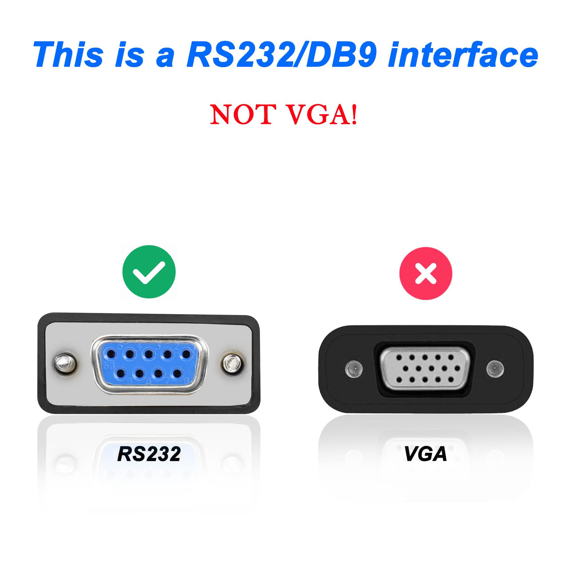 GetUSCart- MEIRIYFA USB Female to RS-232 DB9 Female Adapter Cable,USB 2 ...