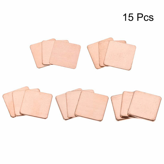GetUSCart- uxcell Flat IC Chipset Thermal Copper Heatsink for CPU GPU ...