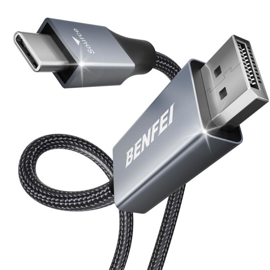 GetUSCart- BENFEI USB-C to DisplayPort 3 Feet Cable(8K@60Hz 4K@144Hz ...