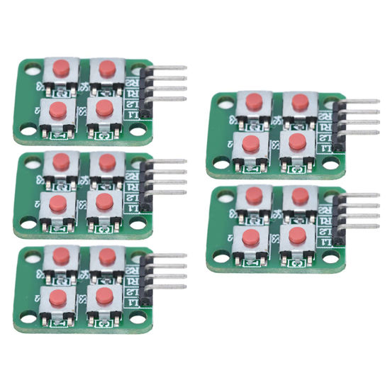 Getuscart 5pcs 2x2 Scan Buttons Matrix Keyboard Module 4 Keypad Module Push Button Switch