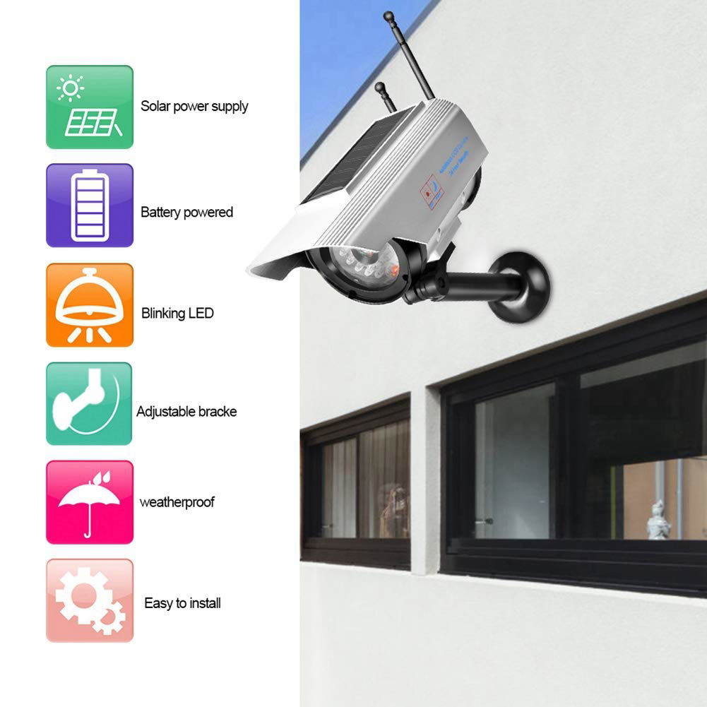 GetUSCart- LIZEALUCKY Solar Powered Dummy Security Camera, Bullet Fake ...