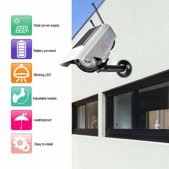 GetUSCart- LIZEALUCKY Solar Powered Dummy Security Camera, Bullet Fake ...
