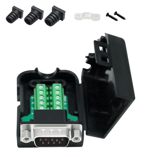 Getuscart Dtech Db9 Breakout Connector Male Rs232 Connector Kit Serial